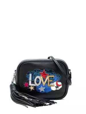 Saint Laurent Mini Embroidered Blogger Camera Bag - Black