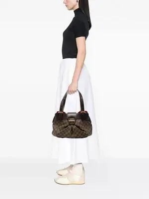 LOUIS VUITTON 2009 Damier Ebene Sistina Pm