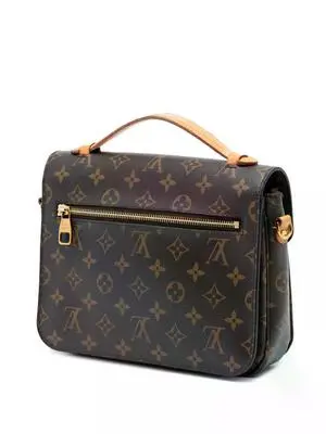 LOUIS VUITTON 2018 Monogram Pochette Metis Satchel - Brown