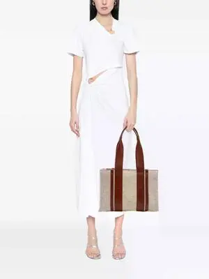 Chloé Medium Felt Woody Tote Bag - Brown