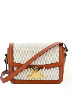 Celine Triomphe Teen Crossbody Bag - Neutrals