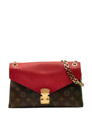LOUIS VUITTON 2015 Monogram Pallas Chain Shoulder Bag - Brown