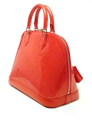 LOUIS VUITTON 2012 Monogram Vernis Alma Pm Satchel - Orange