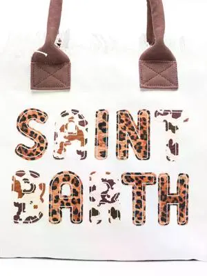 MC2 SAINT BARTH Vanity Fringed Tote - White