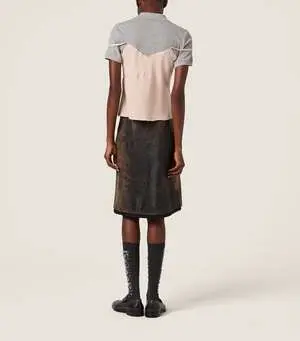 Miu Miu Silk And Cotton Layered Tank Polo Shirt