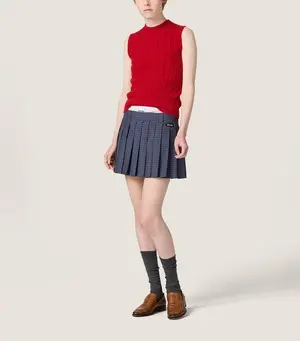 Miu Miu Cashmere Cable-knit Vest