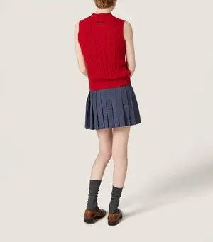 Miu Miu Cashmere Cable-knit Vest