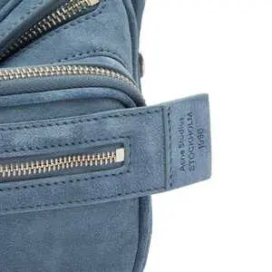 Acne Studios Camero Party Suede Bag - Denim Blue