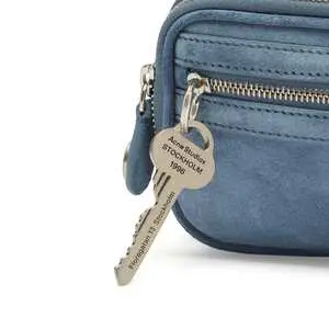 Acne Studios Camero Party Suede Bag - Denim Blue