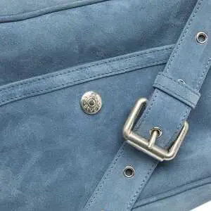 Acne Studios Camero Party Suede Bag - Denim Blue