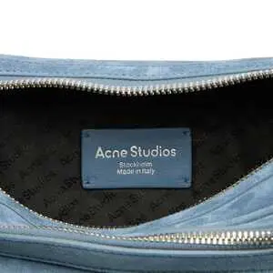Acne Studios Camero Party Suede Bag - Denim Blue