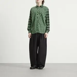 Comme Des Garçons Printed Long Sleeve Shirt - Green