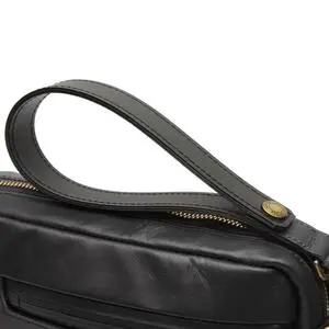 MASTER-PIECE CO Gloss Leather Small Shoulder Bag - Black