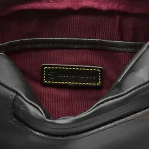 MASTER-PIECE CO Gloss Leather Small Shoulder Bag - Black