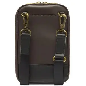 MASTER-PIECE CO Gloss Leather Shoulder Bag - Brown