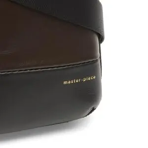 MASTER-PIECE CO Gloss Leather Shoulder Bag - Brown