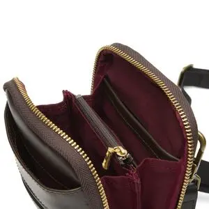 MASTER-PIECE CO Gloss Leather Shoulder Bag - Brown