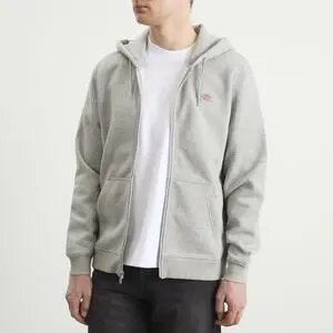 Dickies Oakport Zip Hoodie - Heather Grey