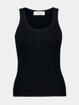 LISA YANG Meng Cotton Cashmere Top - Black