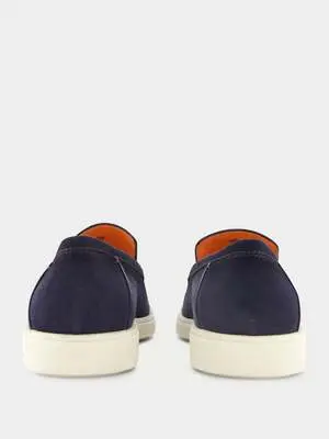 Santoni Leather Loafers - Blue