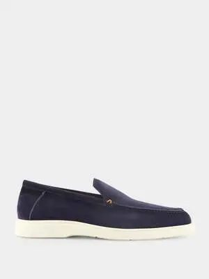 Santoni Leather Loafers - Blue