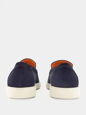 Santoni Leather Loafers - Blue
