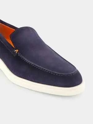 Santoni Leather Loafers - Blue