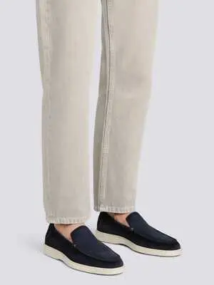 Santoni Leather Loafers - Blue