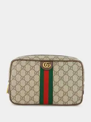 Gucci Gg Savoy Toiletry Case - Beige