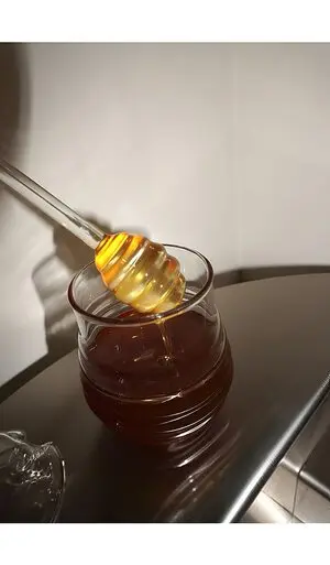 HUEGAH HOME Miel Honey Pot & Dipper