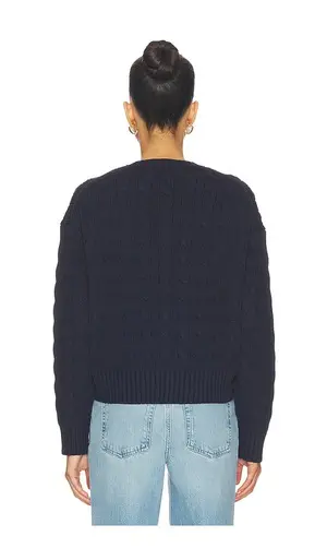 Polo Ralph Lauren Cotton Cable Knit Crewneck Sweater - Navy