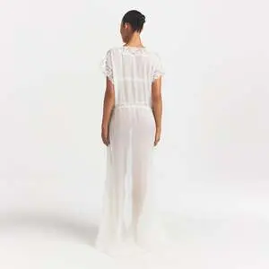 SKIMS Long Robe | White | | Romance