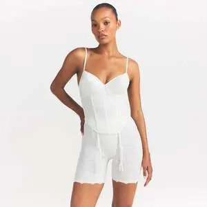 SKIMS Lace Demi Corset - Ivory
