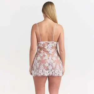 SKIMS Lace Mini Slip Dress