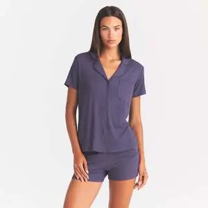 SKIMS Short Pajama Set | Blue | | Soft Lounge