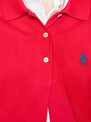 Prada Long-sleeve Piqué Polo Shirt - Red