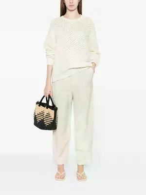 Fabiana Filippi Round-neck Open Knit Sweater