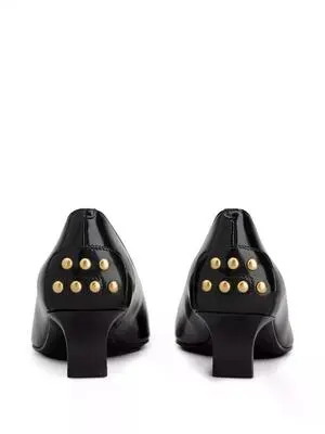 TOD'S Studded Leather Pumps - Black