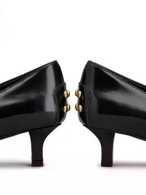 TOD'S Studded Leather Pumps - Black