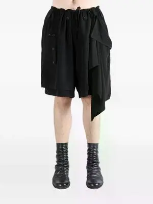 Yohji Yamamoto Button Draped Shorts