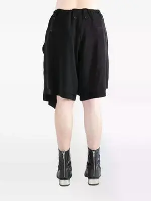 Yohji Yamamoto Button Draped Shorts