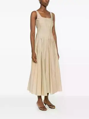 Max Mara Pleated Midi Dress