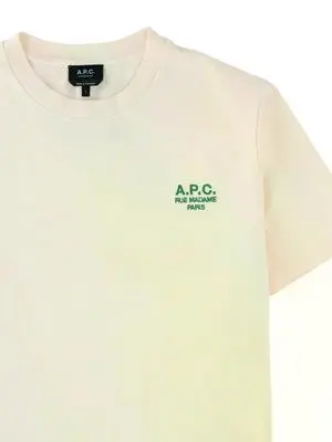 A.p.c. Logo Print T-shirt - Neutrals