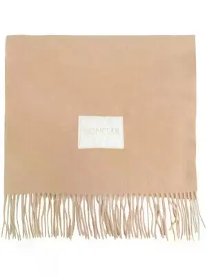 Moncler Logo-patch Scarf - Neutrals