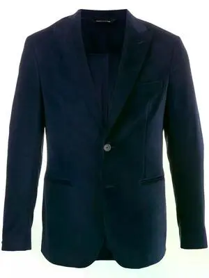 TONELLO Slim Fit Velvet Blazer