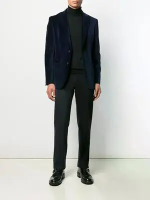 TONELLO Slim Fit Velvet Blazer