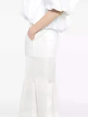Sacai Panelled Midi Skirt