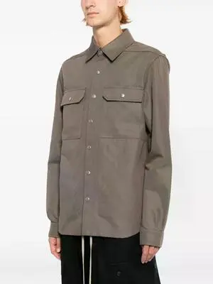 Rick Owens Pocket Shirt Jacket - Brown