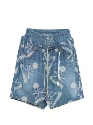 MASTERMIND WORLD Patterned Denim Shorts