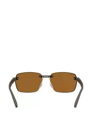 Ray-ban Rectangle-frame Rimless Sunglasses